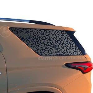 Fits 2018-2023 Chevy Traverse Rear 3rd Quarter Window Cheetah Spots ...