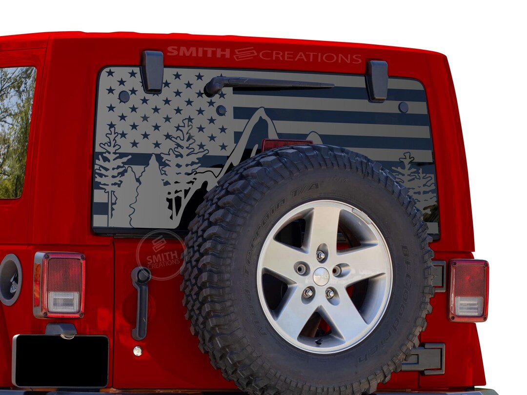 Fits 2011-2018 Jeep Wrangler Rear Window 4 Door Hard Tops Only Standard ...