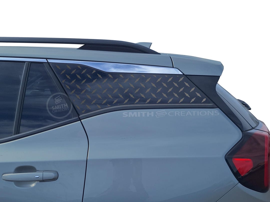 Fits 2018-2024 GMC Terrain 3rd Quarter Side Windows Diamond Plate ...