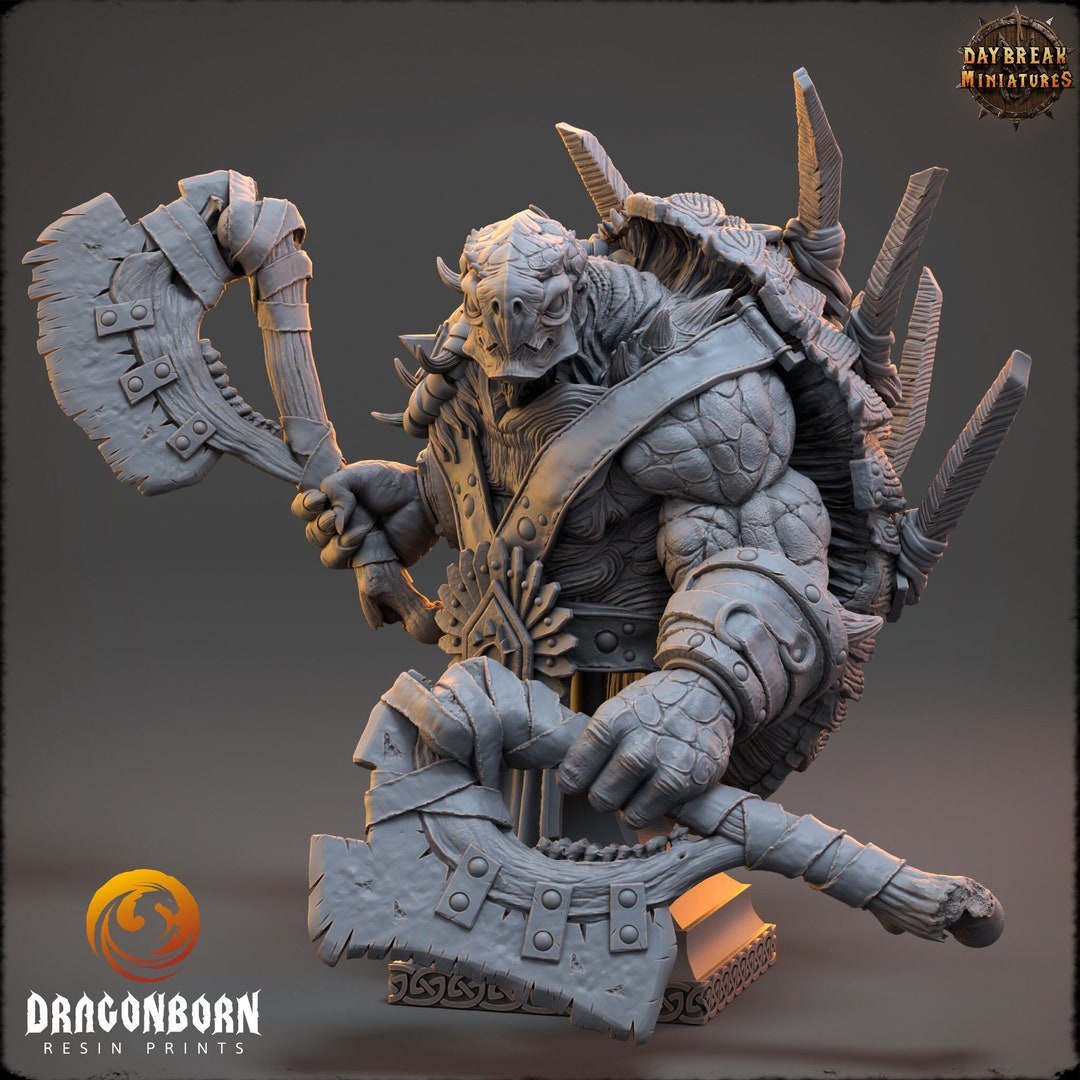 Fimag Turtle Warrior Bust Daybreak Miniatures - Etsy
