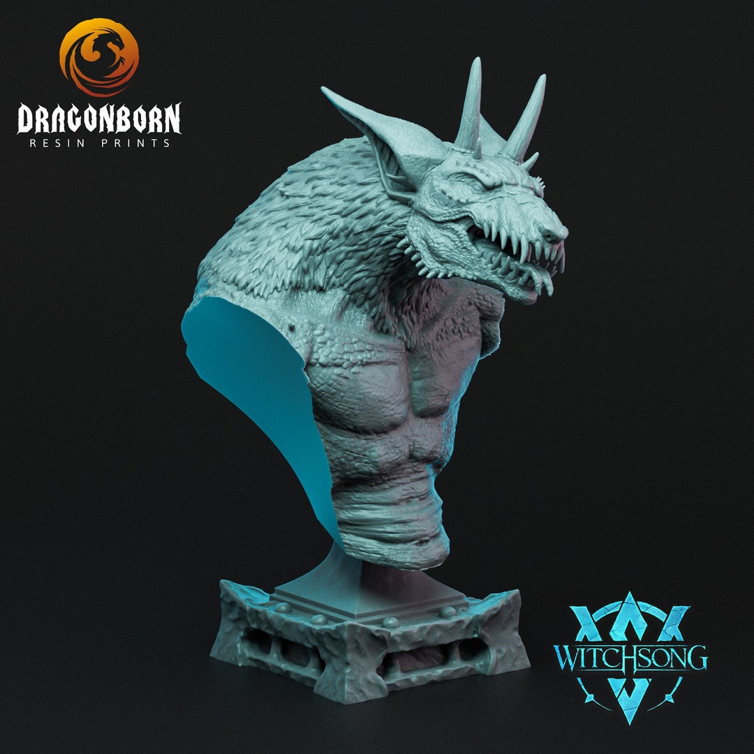 Gargoyle Bust - D&D Dnd RPG Fantasy Miniature - Resin Print - Etsy UK
