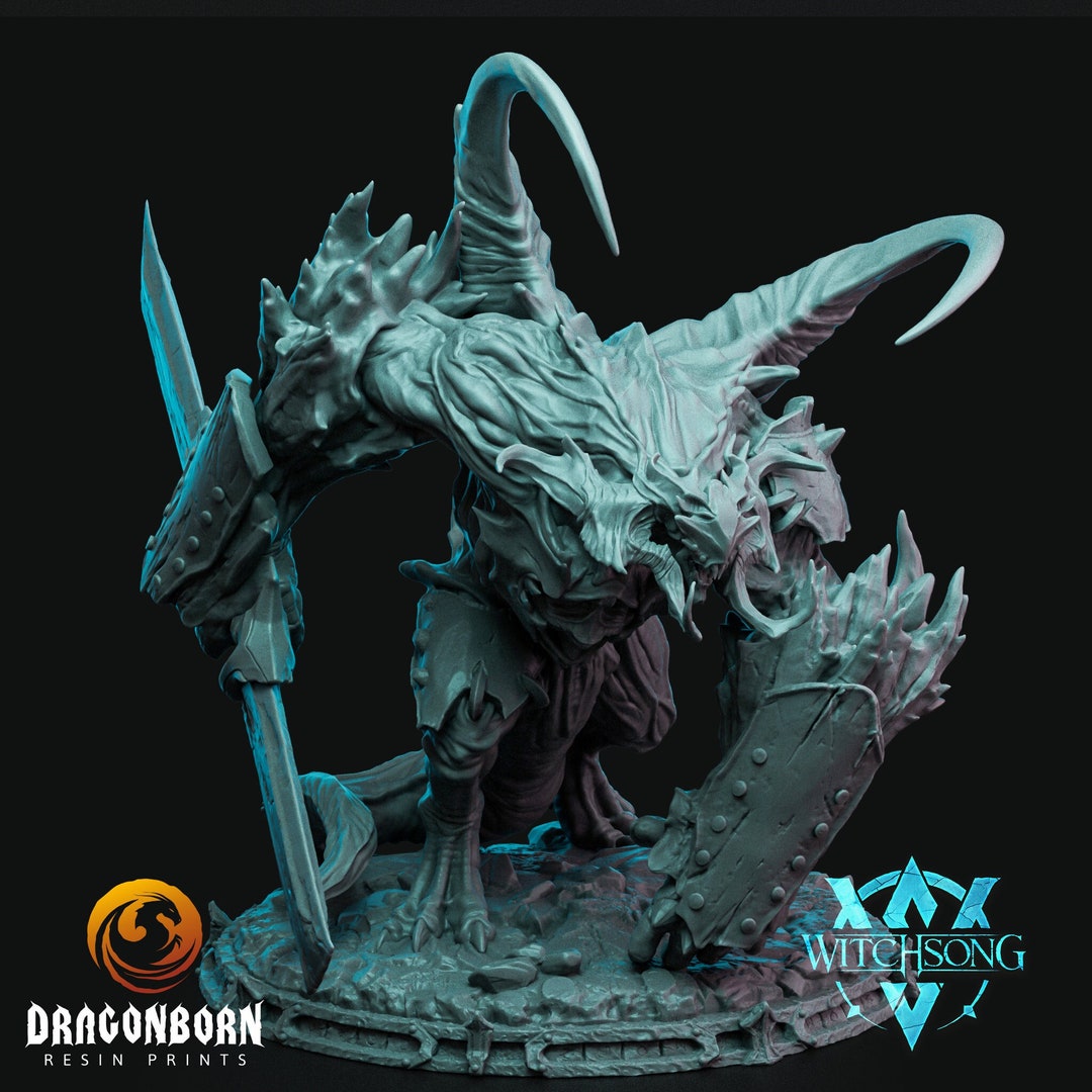Hellforged Ghel'kerot - Chaos Demon Warrior - D&D Dnd RPG Fantasy ...