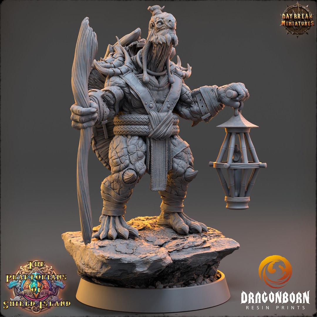 Ortlagus Tortle Turtle Warrior Dnd RPG Wargaming Miniatures D&D 9th Age ...
