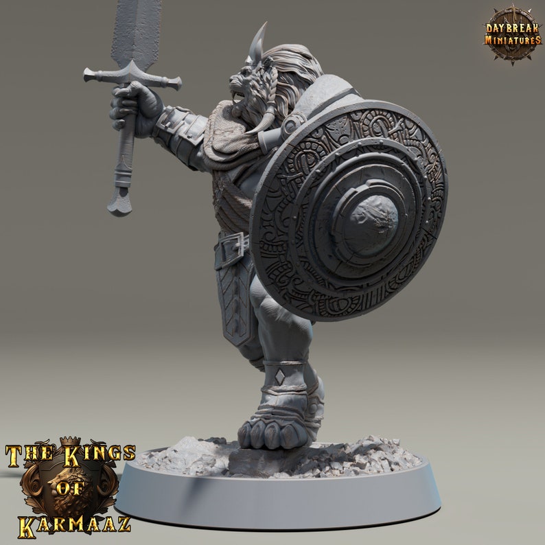 King Goldenmane - Lion Warrior - D&D Dnd RPG Fantasy Tabletop Wargaming ...