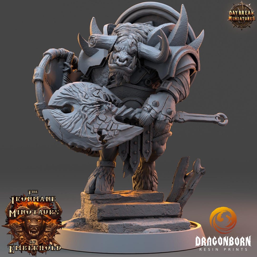 Morkath Darkhoof - Minotaurs - Warrior - D&D - 9th Age - Kings of War ...