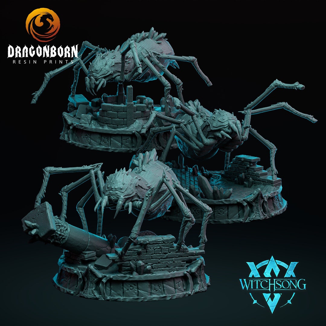 Lesser Crystalheart Spiders - D&D - 9th Age - Kings of War - Tabletop ...