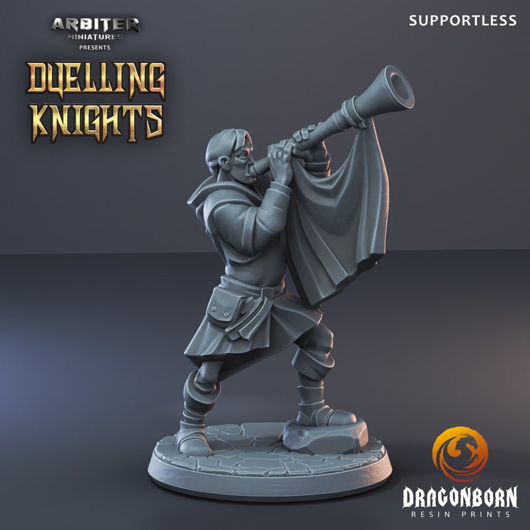 Commoner Hornblower - Duelling Knights - D&D - 9th Age - Kings of War ...