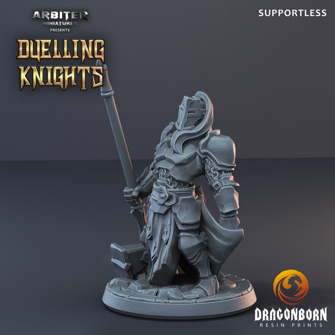 Male Knight 4 Dueling Knights D&D 9ème Âge Kings of War Tabletop ...