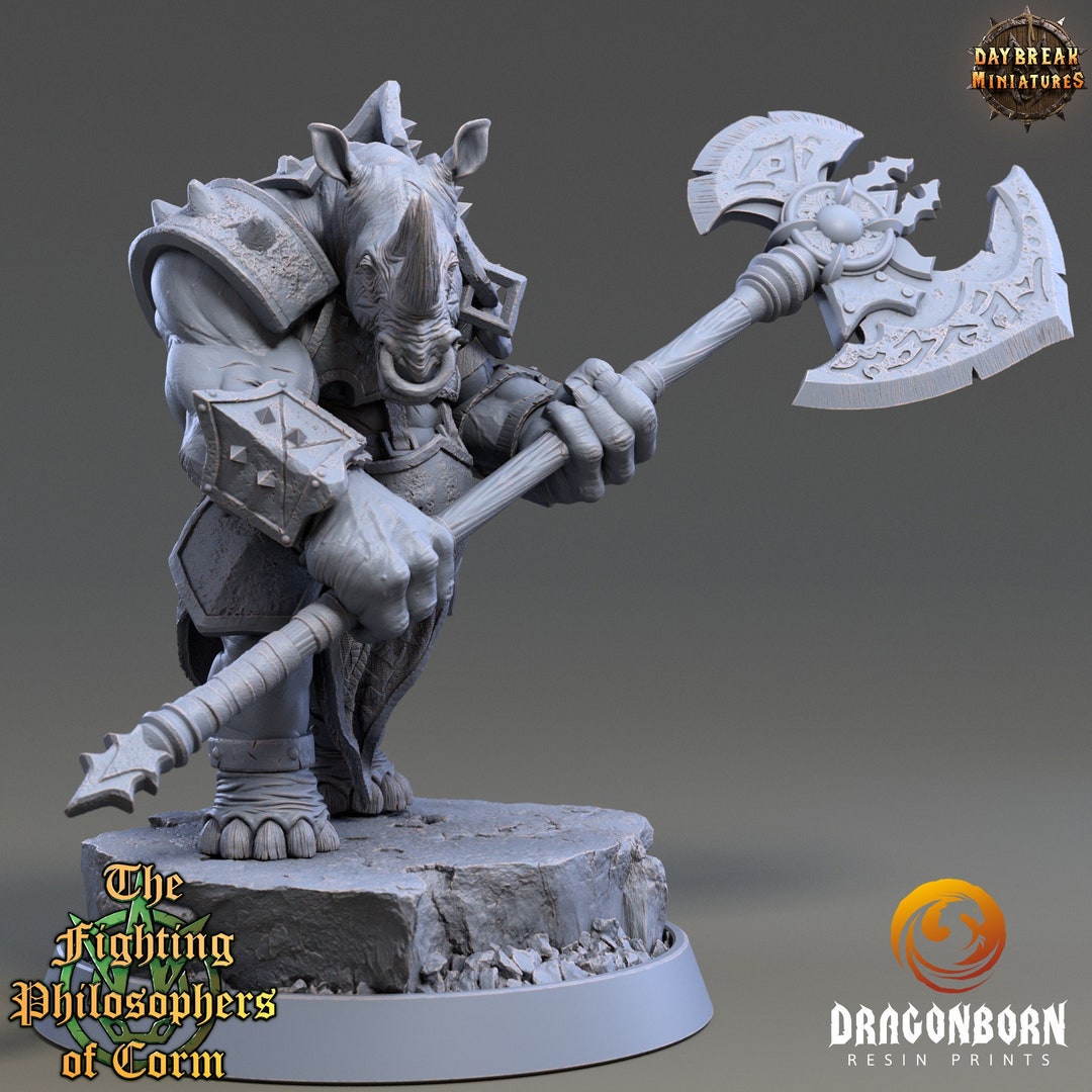 Theon Foulcurse - Rhinokin Rhino - D&D Dnd RPG Fantasy Tabletop ...