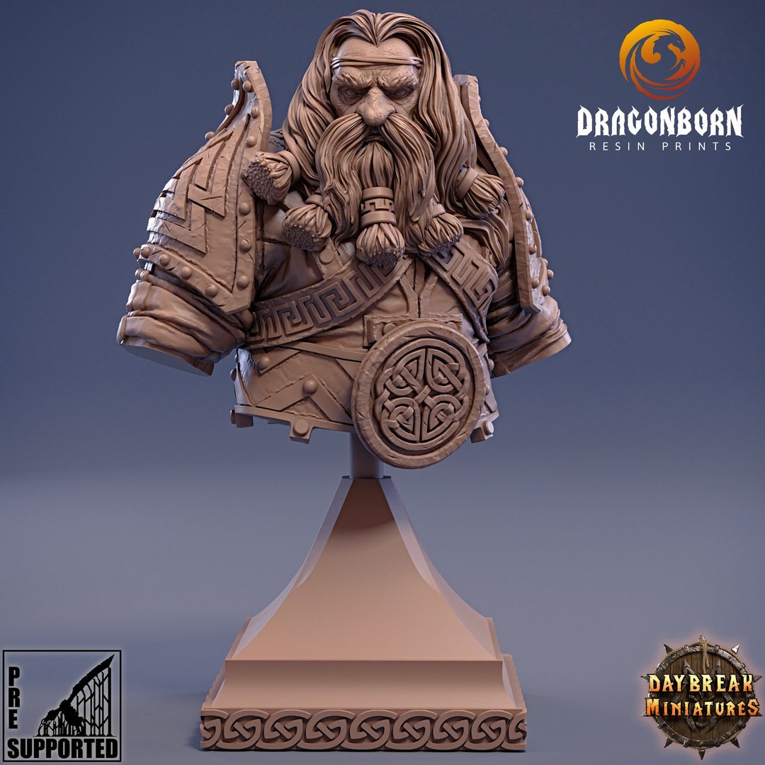 High Thane Ragnar Stoner - Bust - Dwarf - D&D Dnd RPG Fantasy Miniature ...