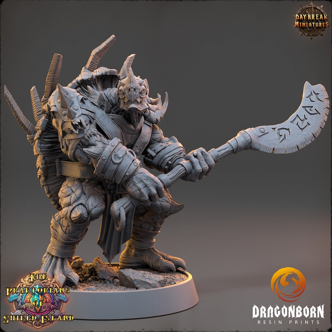 Tormic - Tortle Turtle - D&D Dnd RPG Fantasy Miniature - Resin Print - Etsy