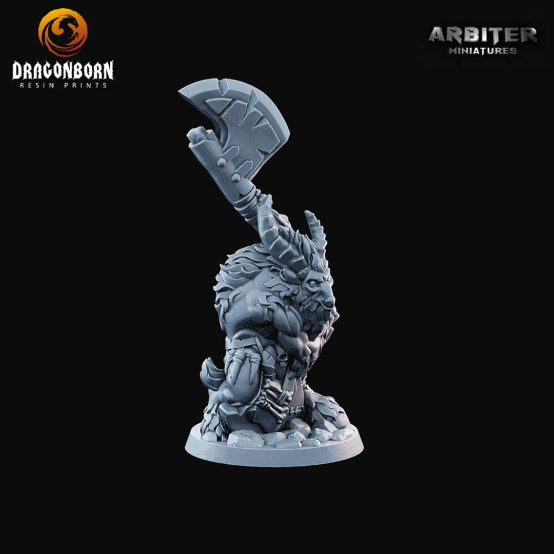 Goatman Warrior D&D 9th Age Kings of War Tabletop Wargaming Dnd RPG ...