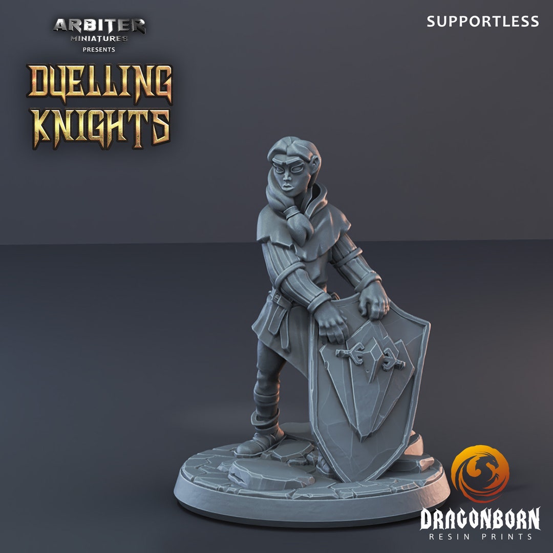 Squire 2 Dueling Knights D&D 9ème Âge Kings of War Tabletop Wargaming ...