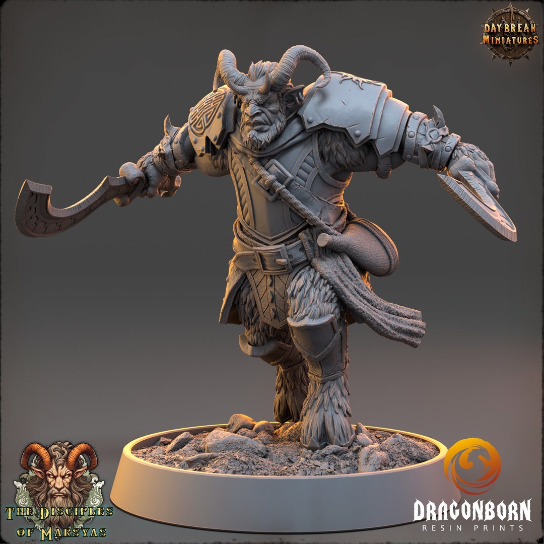 Ivanor Icer Satyr Warrior Dnd RPG Wargaming Miniatures D&D 9th Age ...
