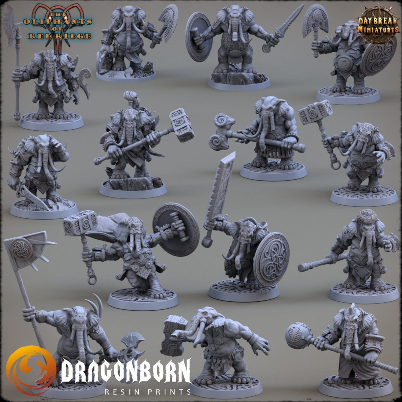 The Oliphants of Red Ridge Set - Oliphant - D&D Dnd RPG Fantasy ...