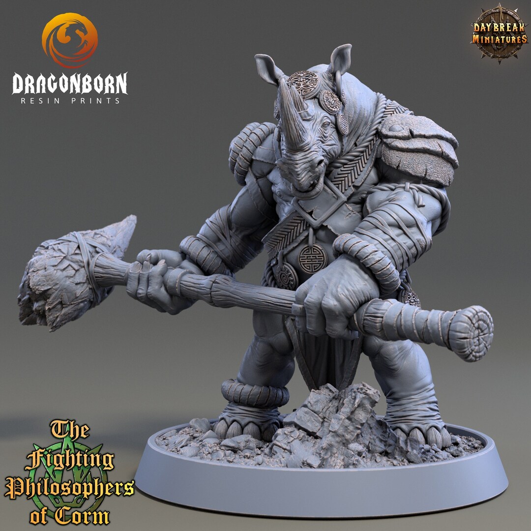 Plutarch Pointer - Rhinokin Rhino - D&D Dnd RPG Fantasy Tabletop ...
