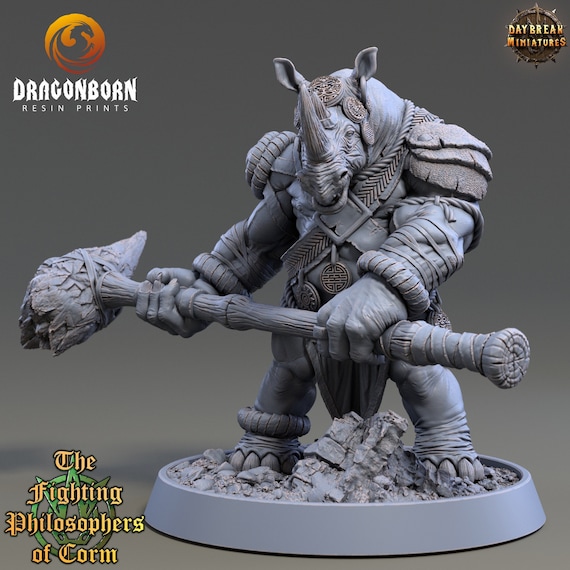 Plutarch Pointer Rhinokin Rhino Folk Warrior Dnd RPG - Etsy Canada