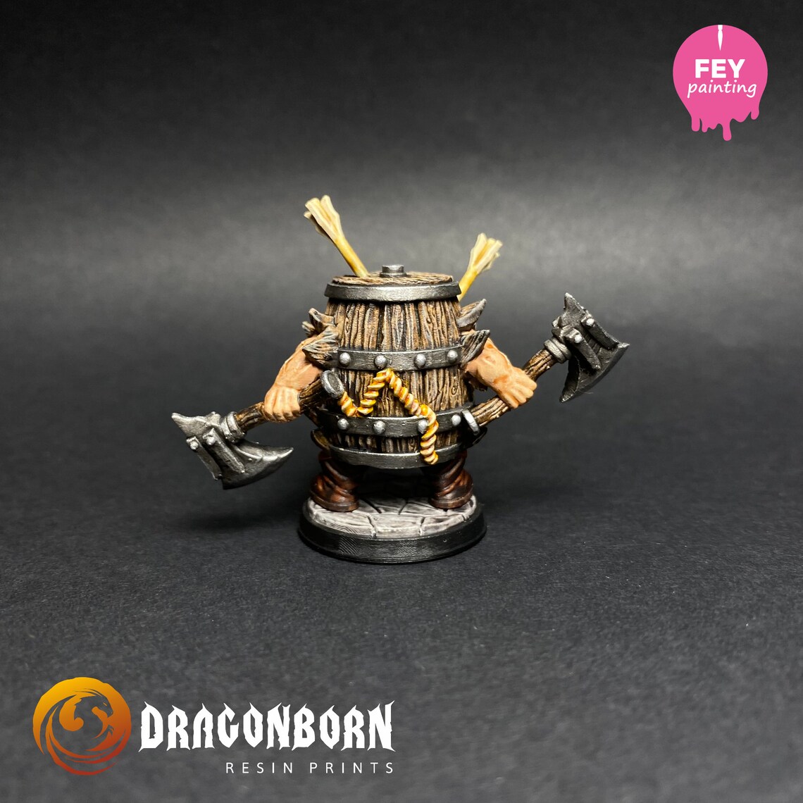 Klaus the Barrel D&D Warrior 9th Age Kings of War | Etsy