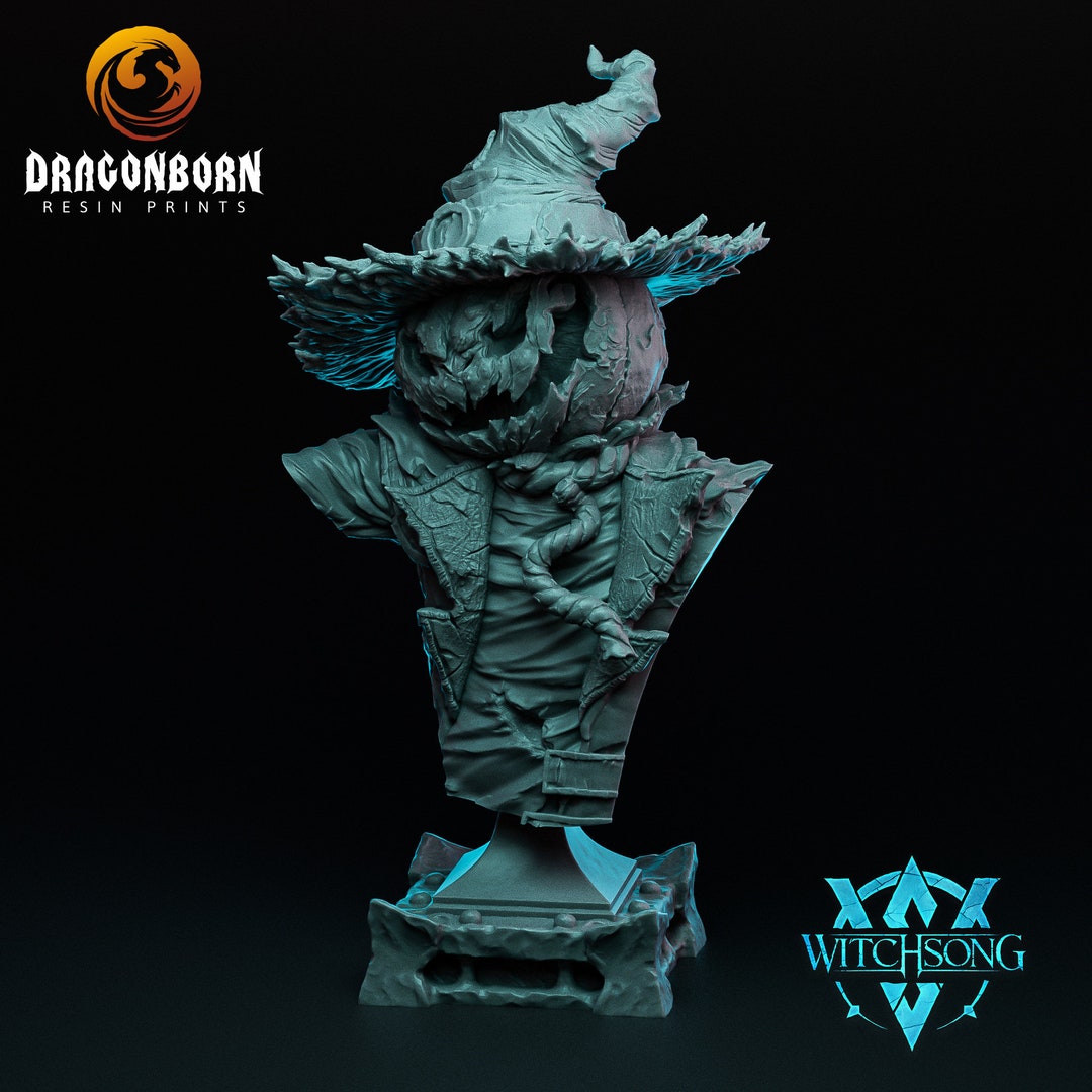 Lord of the Harvest Bust - Pumpkin - Scarecrow - D&D Dnd Wargaming RPG ...