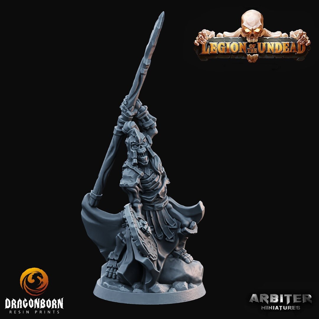 Armoured Skeleton Spear - D&D - 9th Age - Kings of War - Tabletop ...