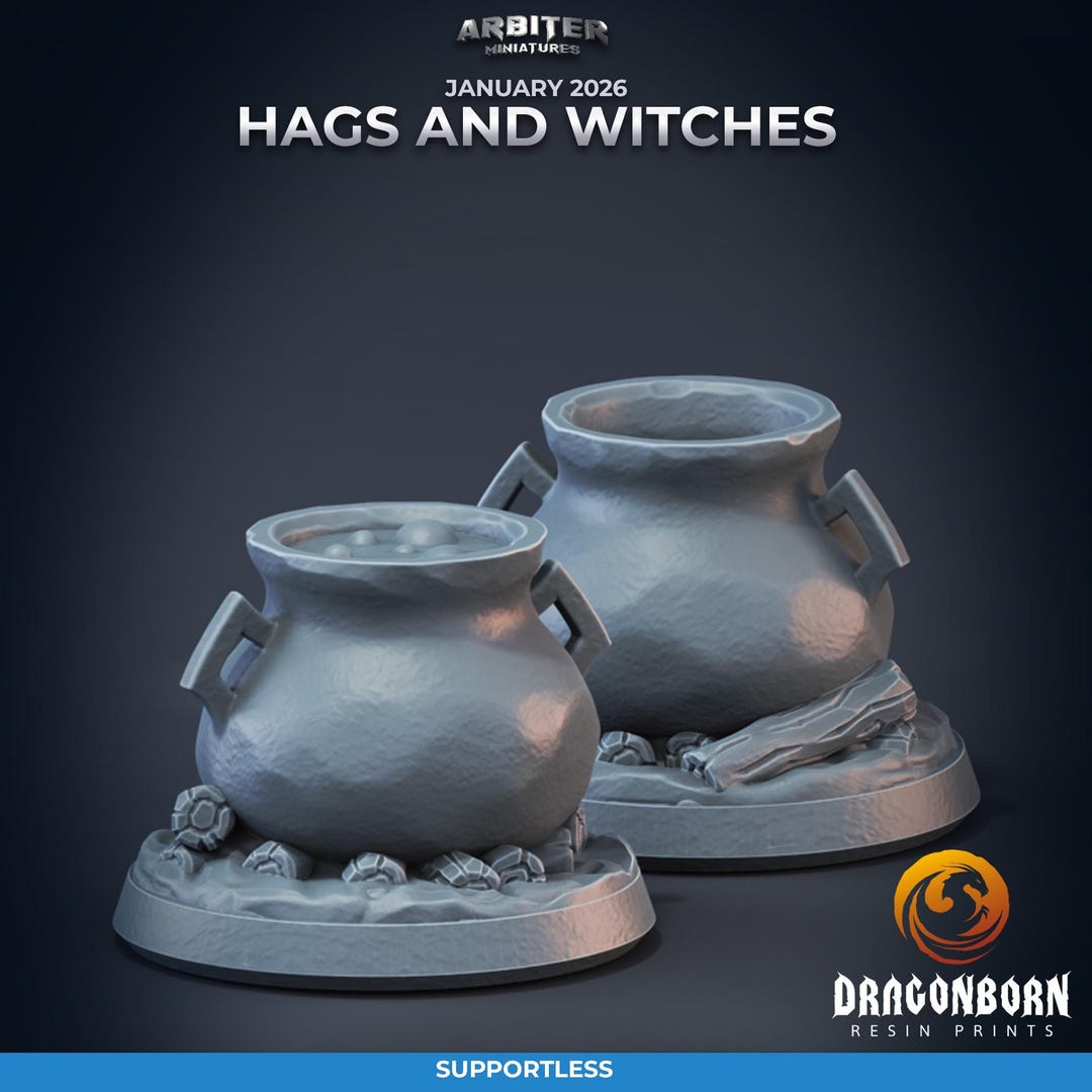 Witch Pots [26/01] - D&D Dnd RPG Fantasy Tabletop Wargaming Miniature ...