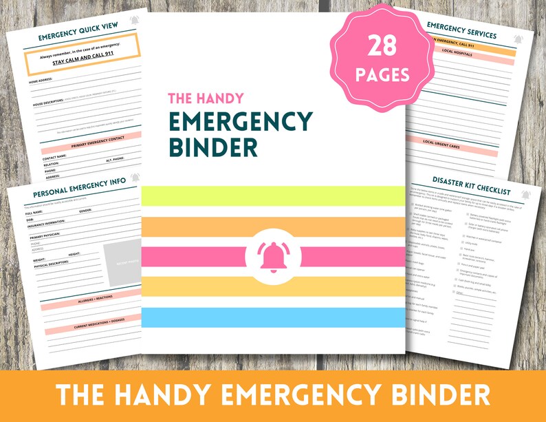 The Handy Emergency Binder -- Family Emergency Preparedness PDF ...
