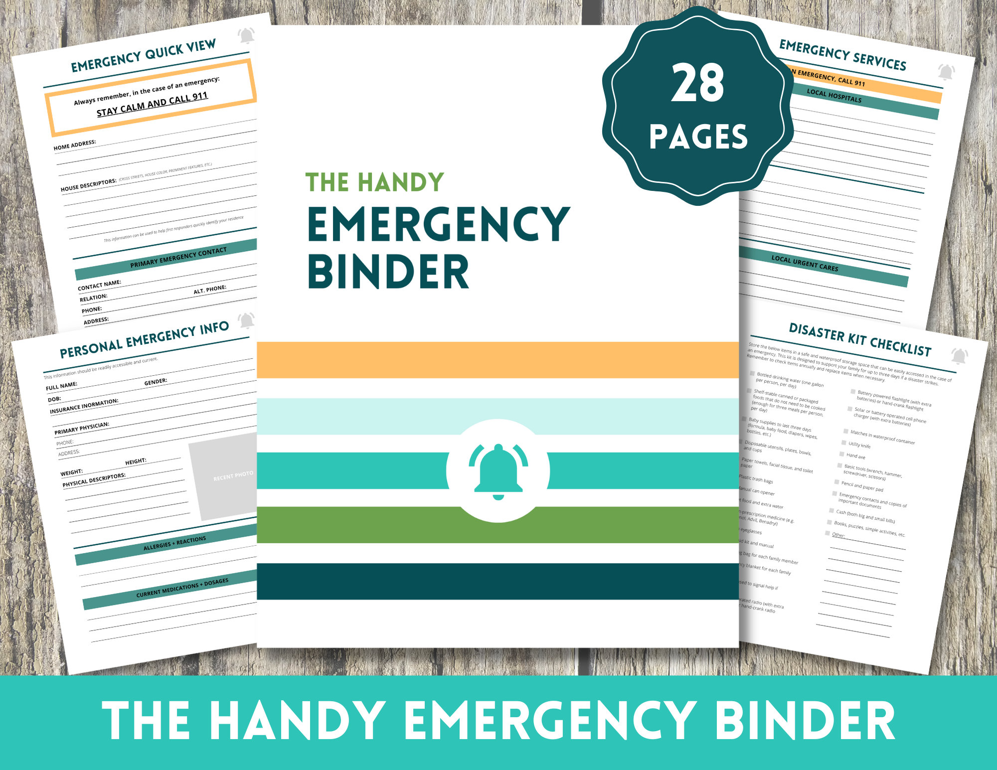 The Handy Emergency Binder -- Family Emergency Preparedness PDF ...