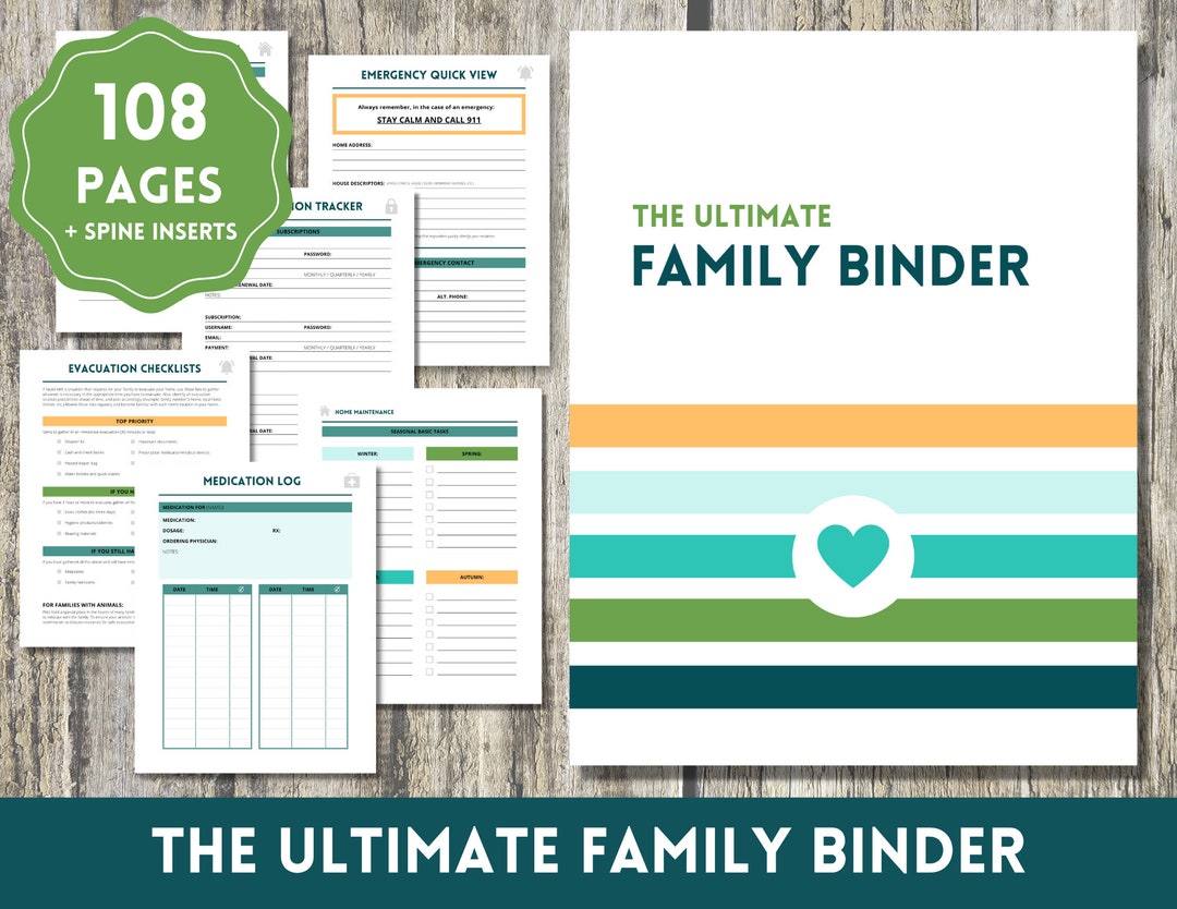 The Ultimate Family Binder -- Life Management and Organization PDF ...