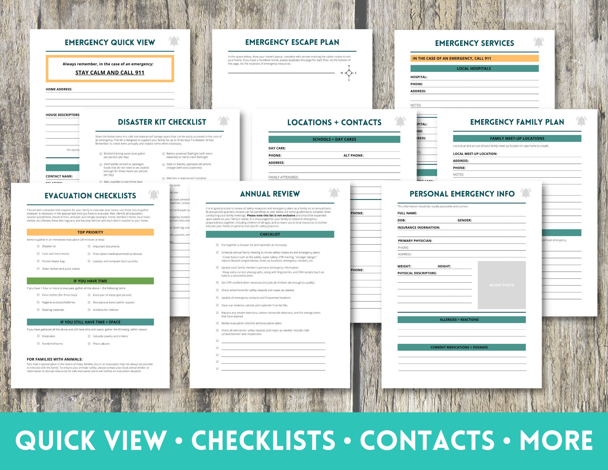 The Handy Emergency Binder -- Family Emergency Preparedness PDF ...