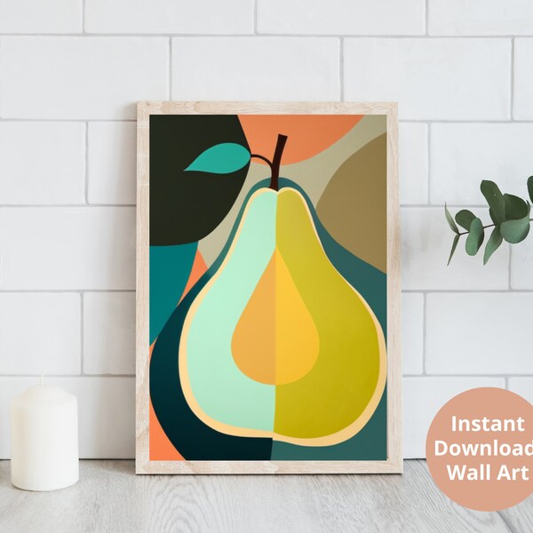 Pear Wall Art - Etsy
