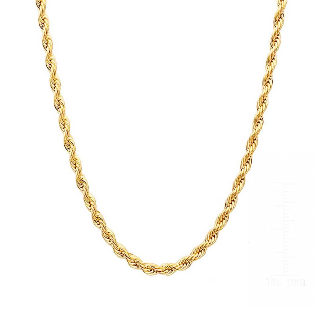 5MM Rope Chain Gold - Etsy