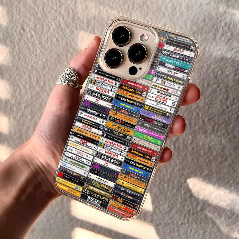 Classic 80’s & 90’s Hip Hop Albums Cassette Collection Retro Phone ...