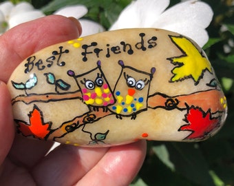 Best Friends Rock Art - Etsy