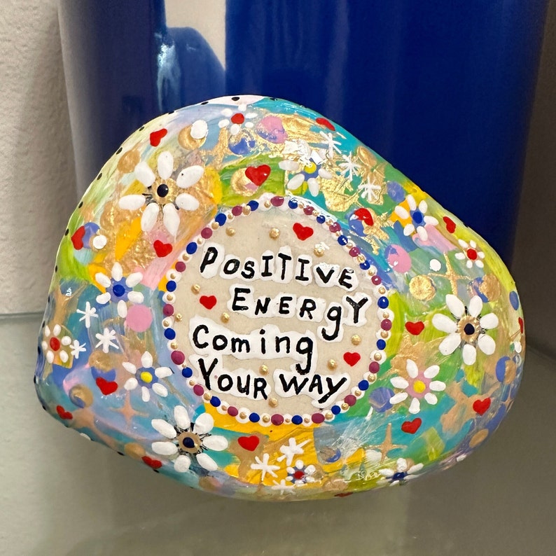 Positivity Rock, Inspirational Message, Encouragement Gift - Etsy