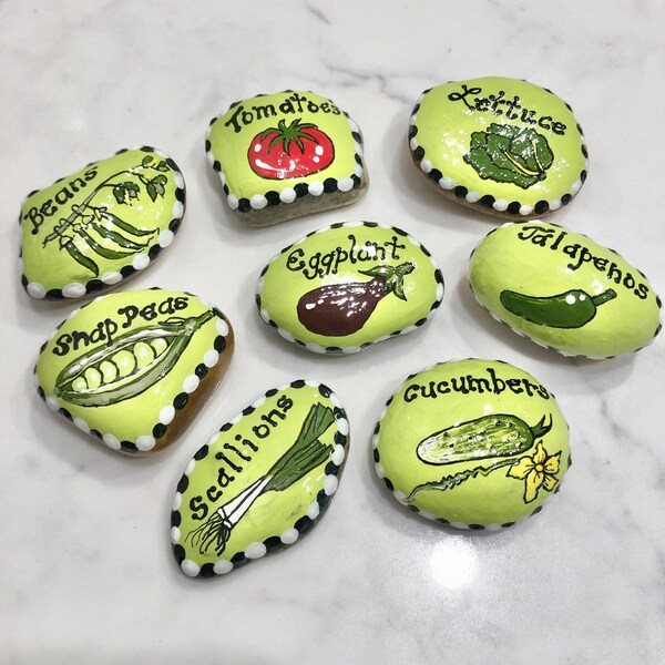 Vegetable Garden Rocks - Etsy