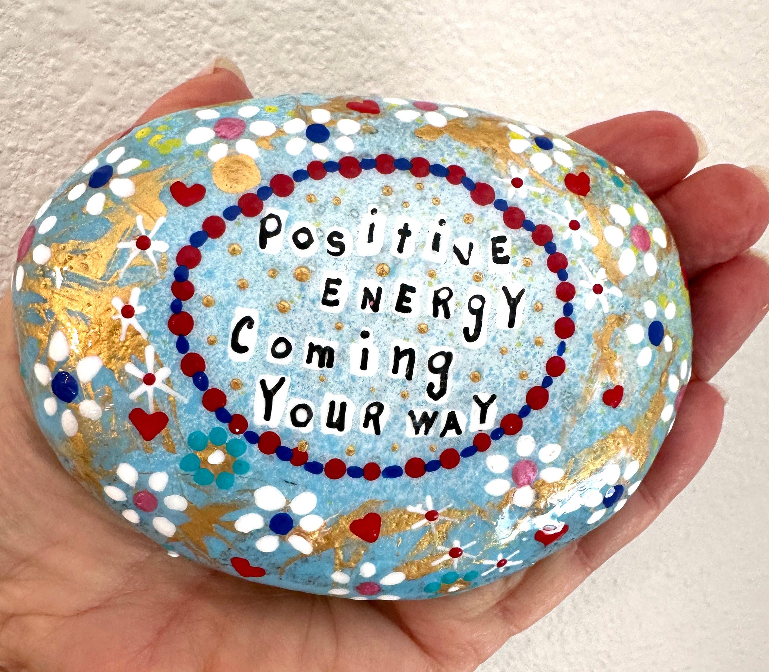 Positivity Rock, Inspirational Message, Encouragement Gift - Etsy