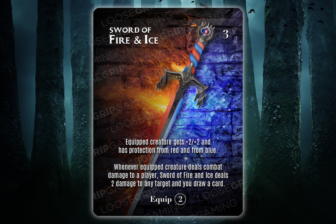 Sword of Fire and Ice Alternate Art - Etsy