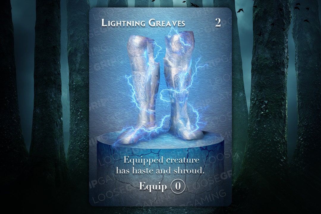 Lightning Greaves Alternate Art MTG Proxy - Etsy