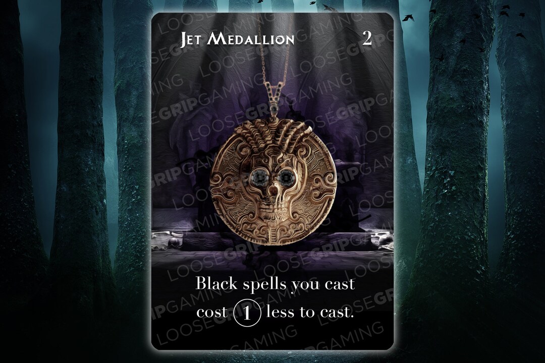 Jet Medallion Alternate Art MTG Proxy - Etsy