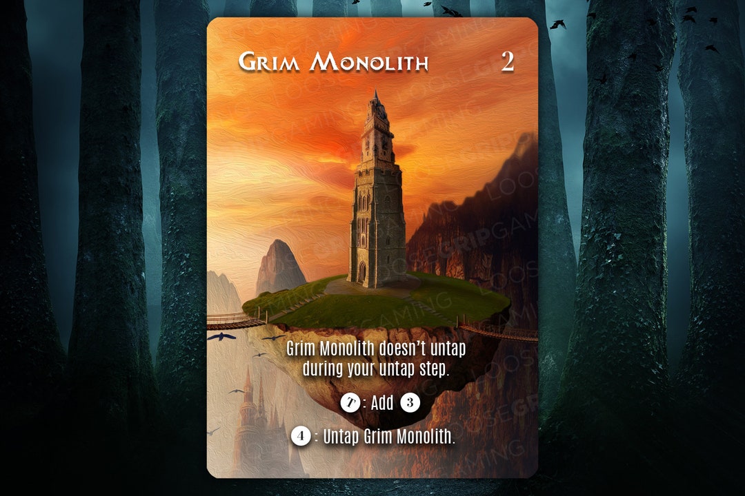Grim Monolith Alternate Art MTG Proxy - Etsy