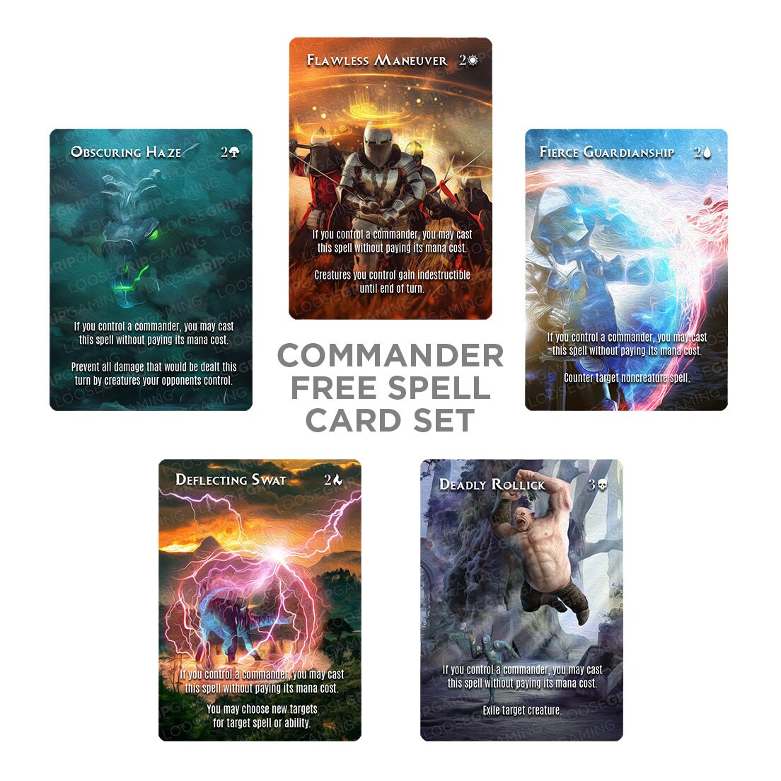 MTG Free Commander Spells Alternate Art Proxy Full Set | Etsy