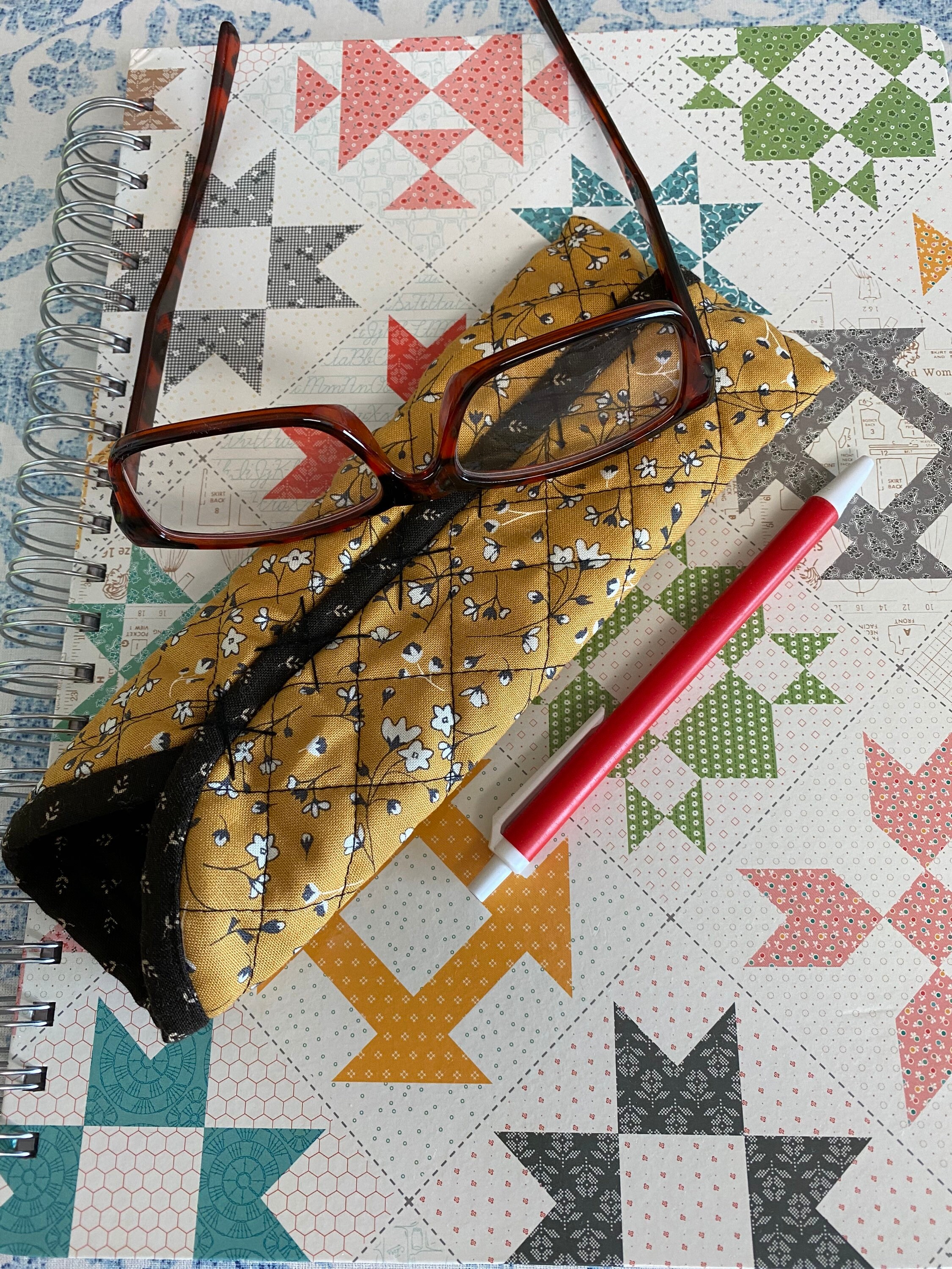 Quilted Eye Glass Case - Etsy