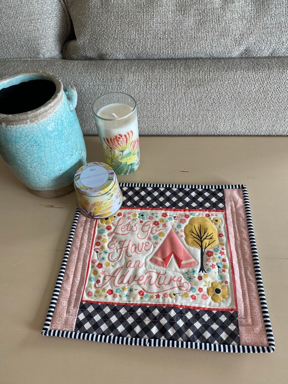 Quilting Cozy camping 13x11 vintage contemporary cottage garden look ...