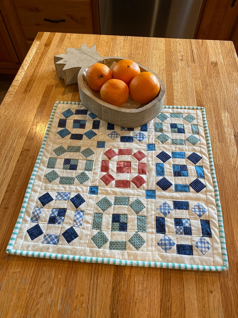 Small Steps 15 Square Table Topper - Etsy