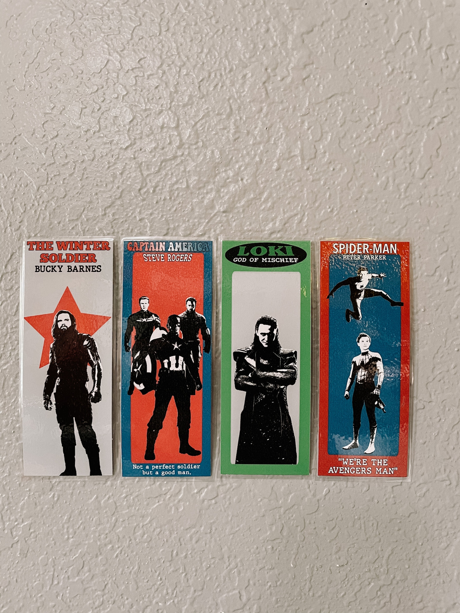 Marvel character bookmarks | Etsy