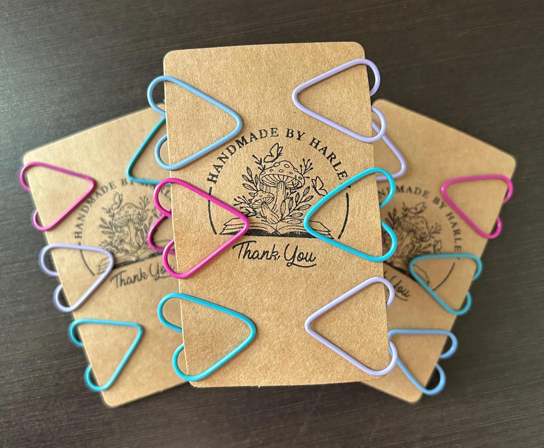 Set of 6 Heart Paper Clips - Cute Planner Accessories, Stationery ...
