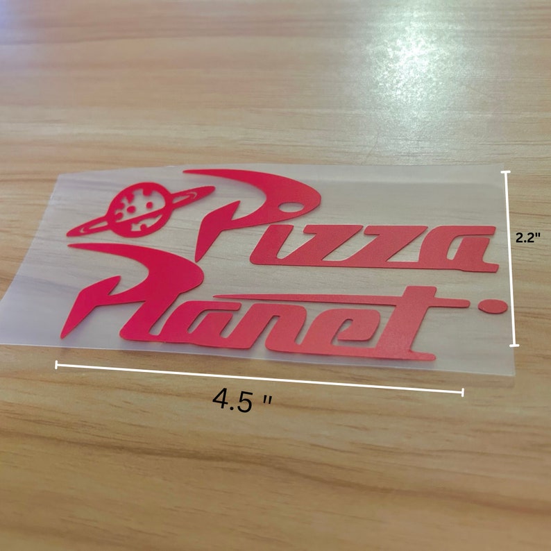 Pizza Planet Vinyl Decal: Toy Story Inspired Laptop Sticker - Etsy