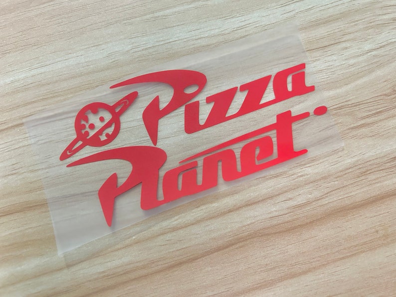 Pizza Planet Vinyl Decal: Toy Story Inspired Laptop Sticker - Etsy