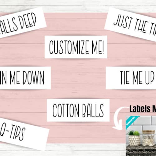 Custom Vinyl Decals labels Only Balls Deep Just the Tip - Etsy