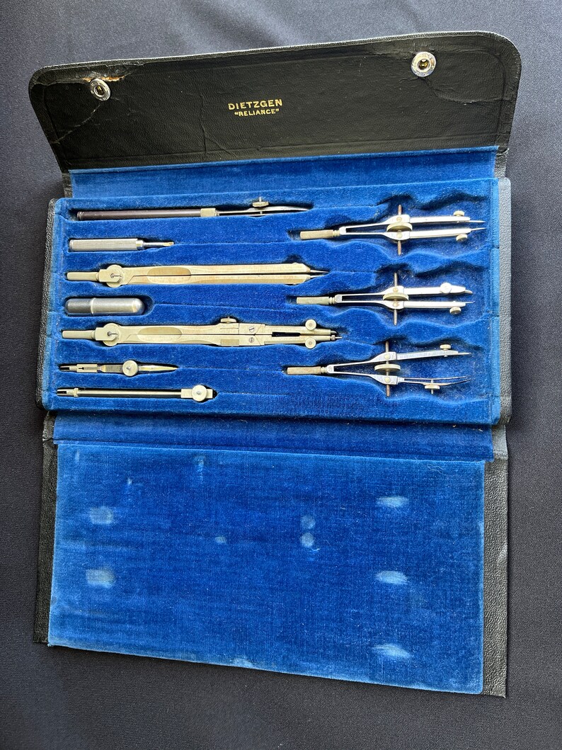 Vintage Dietzgen Reliance German Technical Drawing Set - Etsy